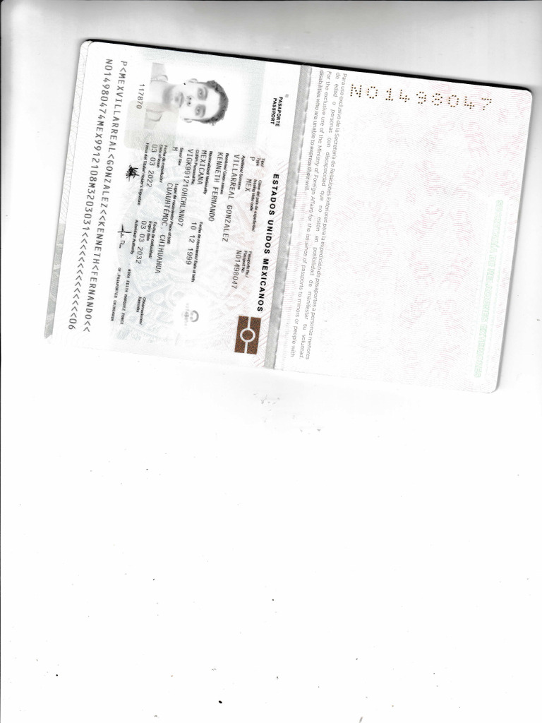 Passport Scan. | PDF