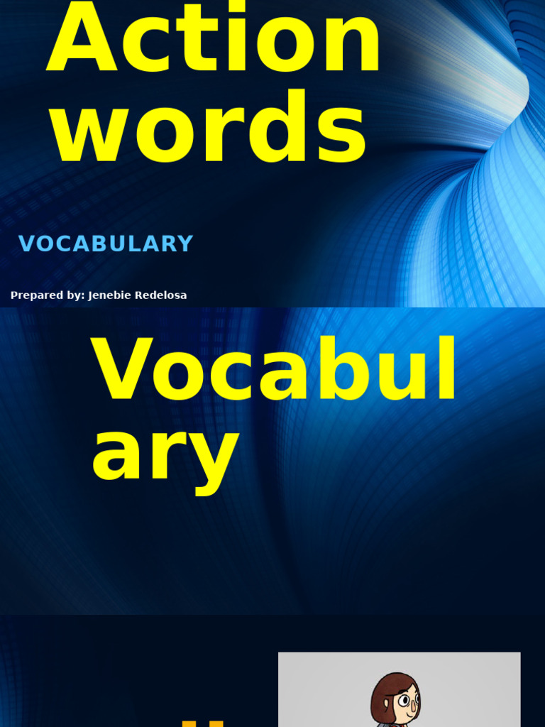 Action Words Vocabulary Guide | PDF