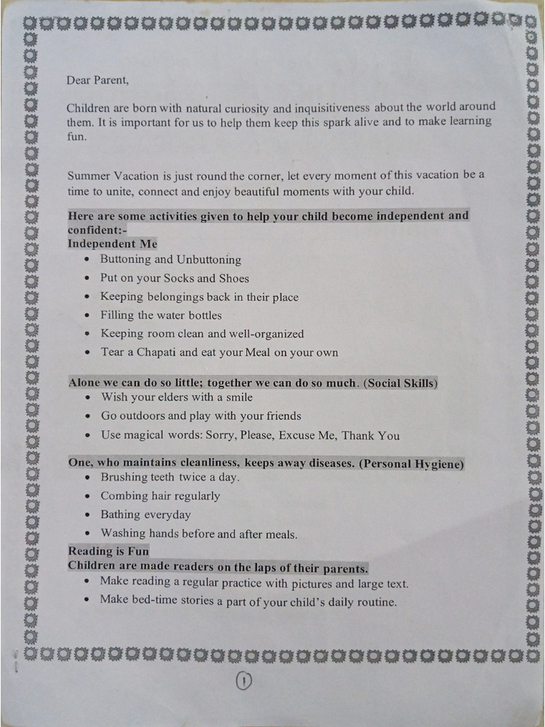 Angels homely kingdom ( summer vacation Holiday homework ) class ...