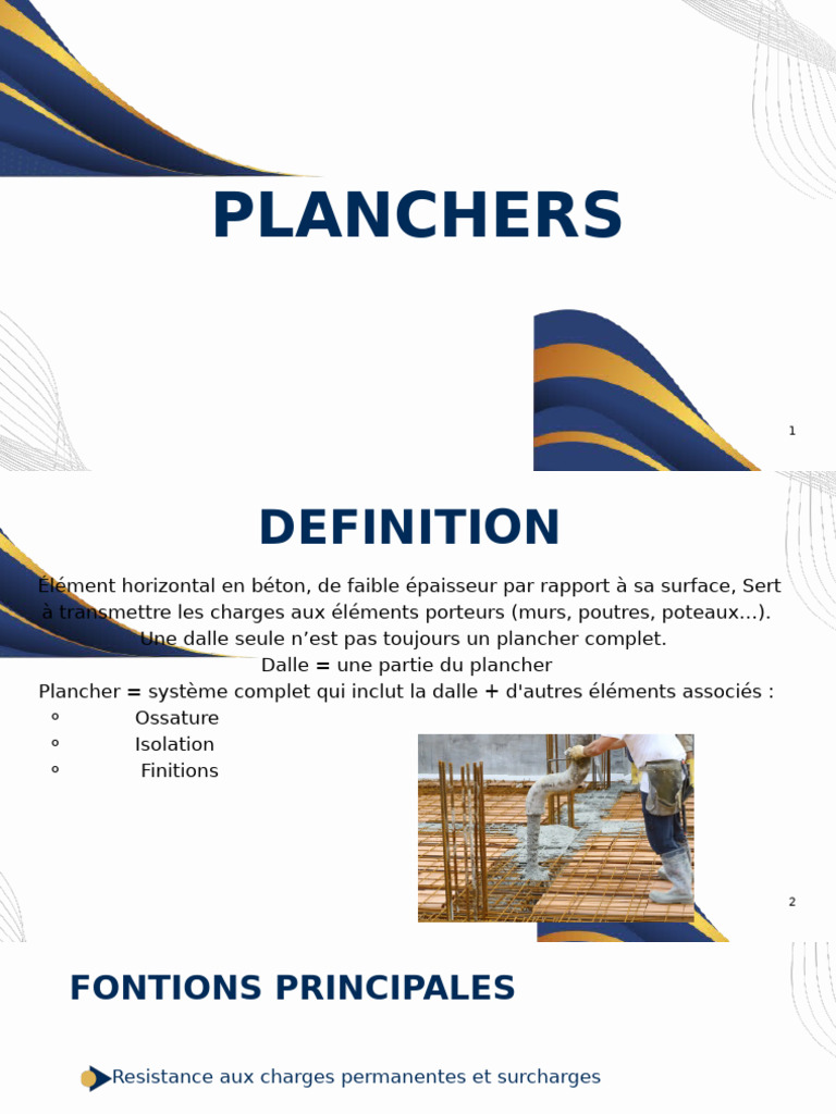 Les Planchers | PDF | Béton | Matériaux