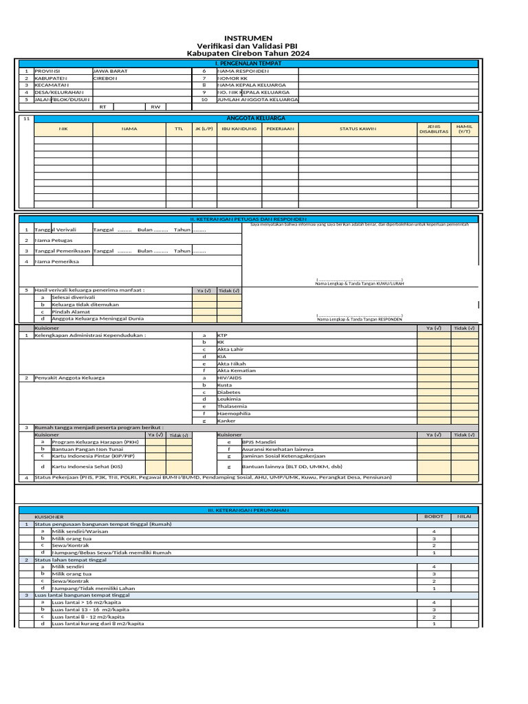 INSTRUMEN PBI FIX 2024 | PDF