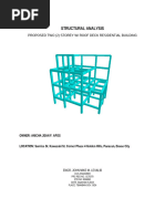 Sample Structural Analysis For Building Permit Application - 2 Storey ...