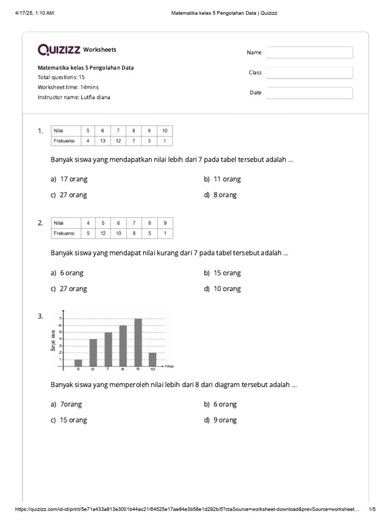 Quizizz - The World's Most Engaging Learning Platform | PDF