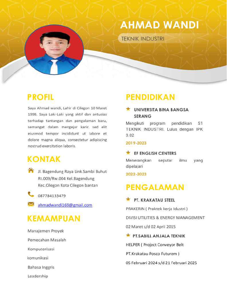 Cv Ahmad Wandi _compressed_11zon | PDF