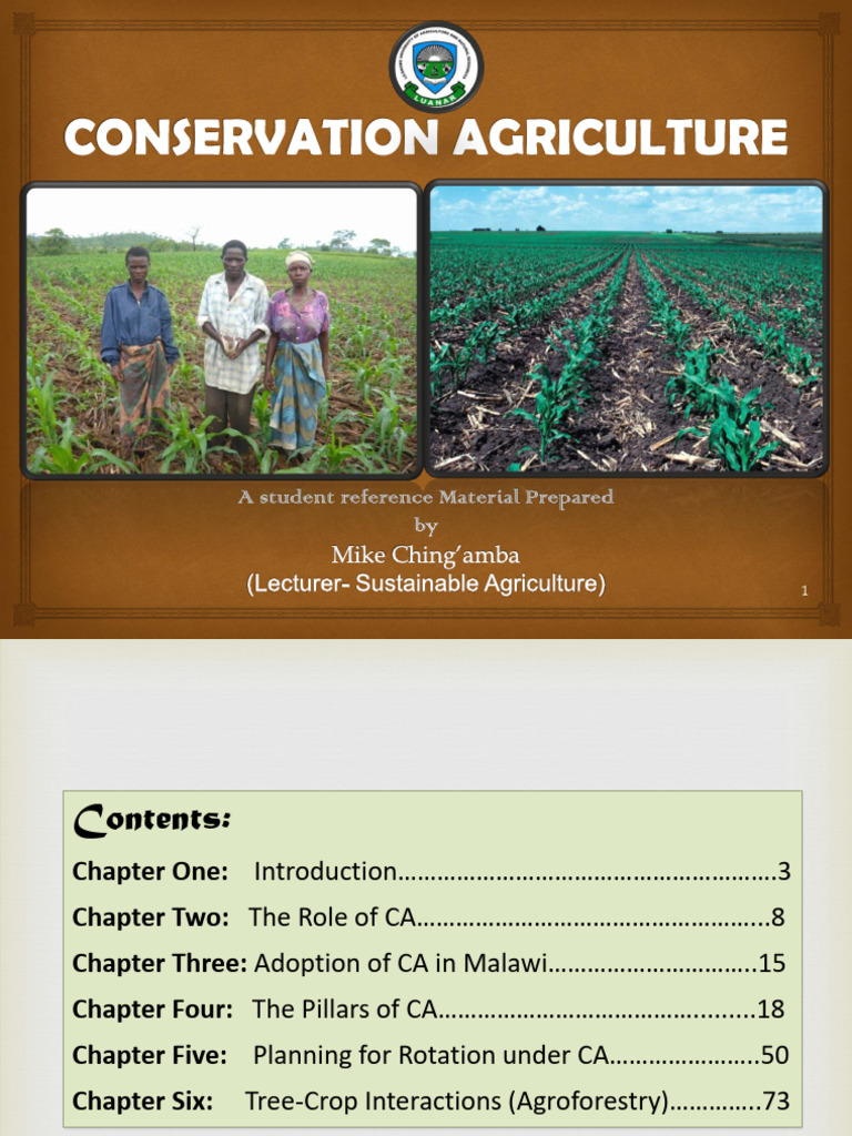 Conservation Agriculture- Student Reference Material - 2023 Edition ...