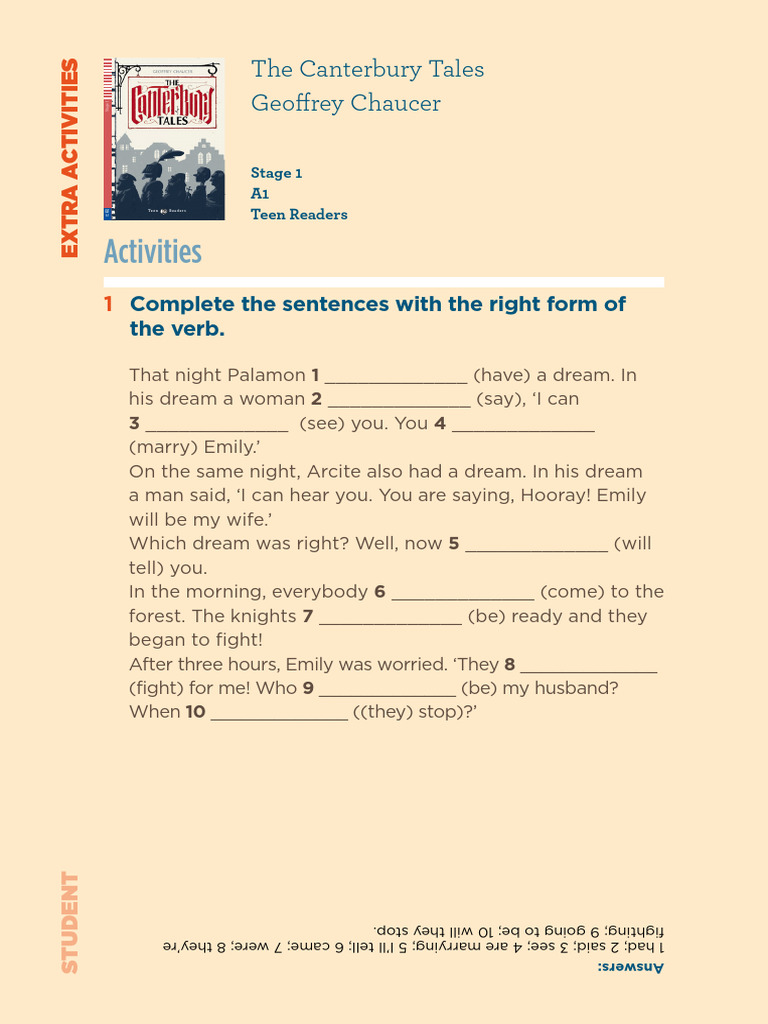 Canterbury Tales: Stories for Learners | PDF | The Canterbury Tales