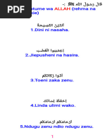 Swahili Greetings and Responses Guide | PDF