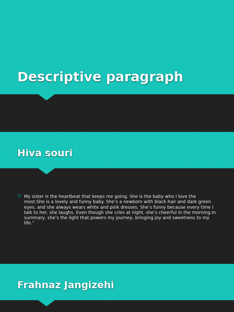 Descriptive Paragraph | PDF | Love | Social Psychology