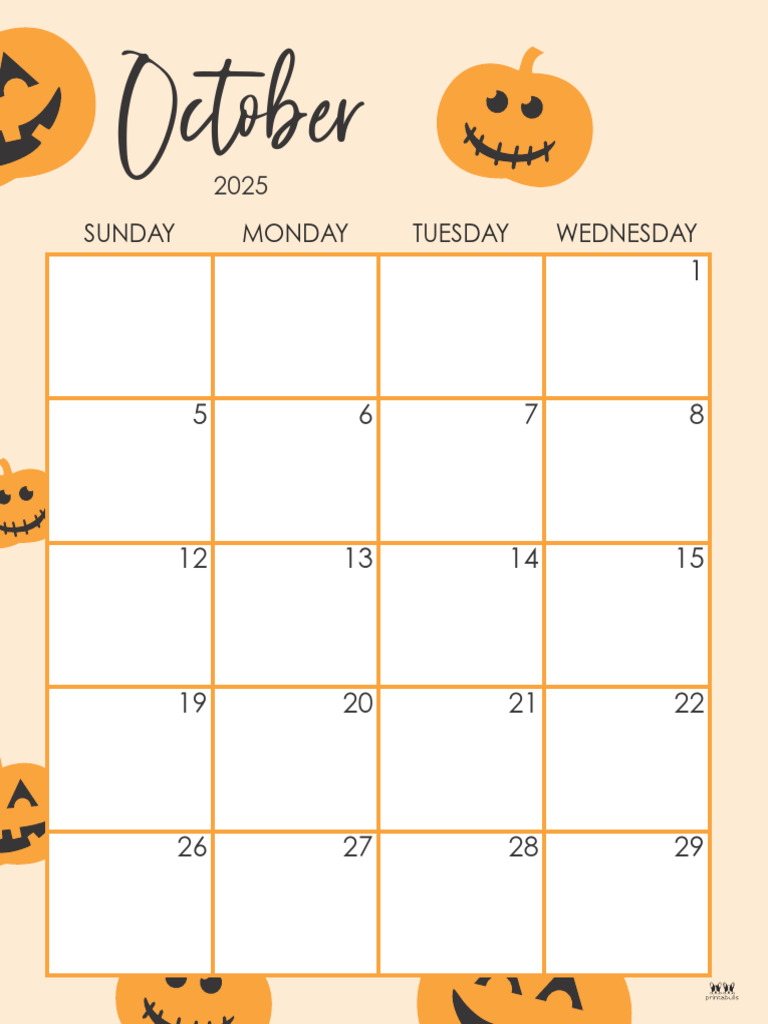 October 2025 Calendar Overview | PDF