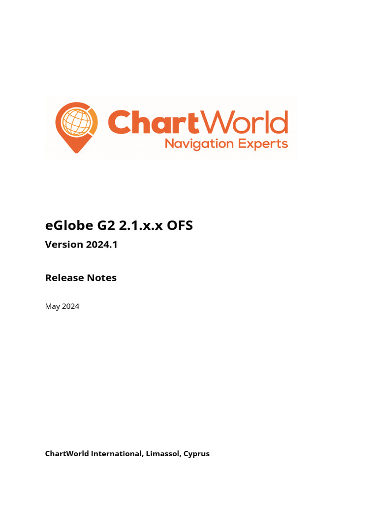 eGlobe G2 OFS 2024.1 Release Notes | PDF | Software | Computing
