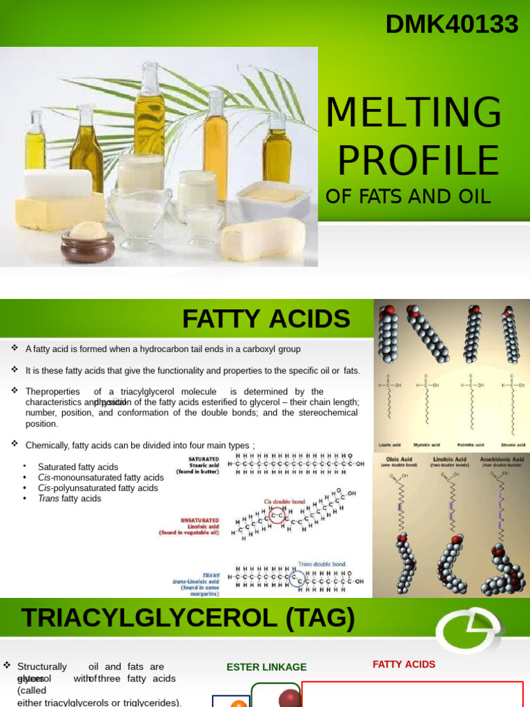 Melting Profile of Fats and Oils | PDF | Triglyceride | Fatty Acid