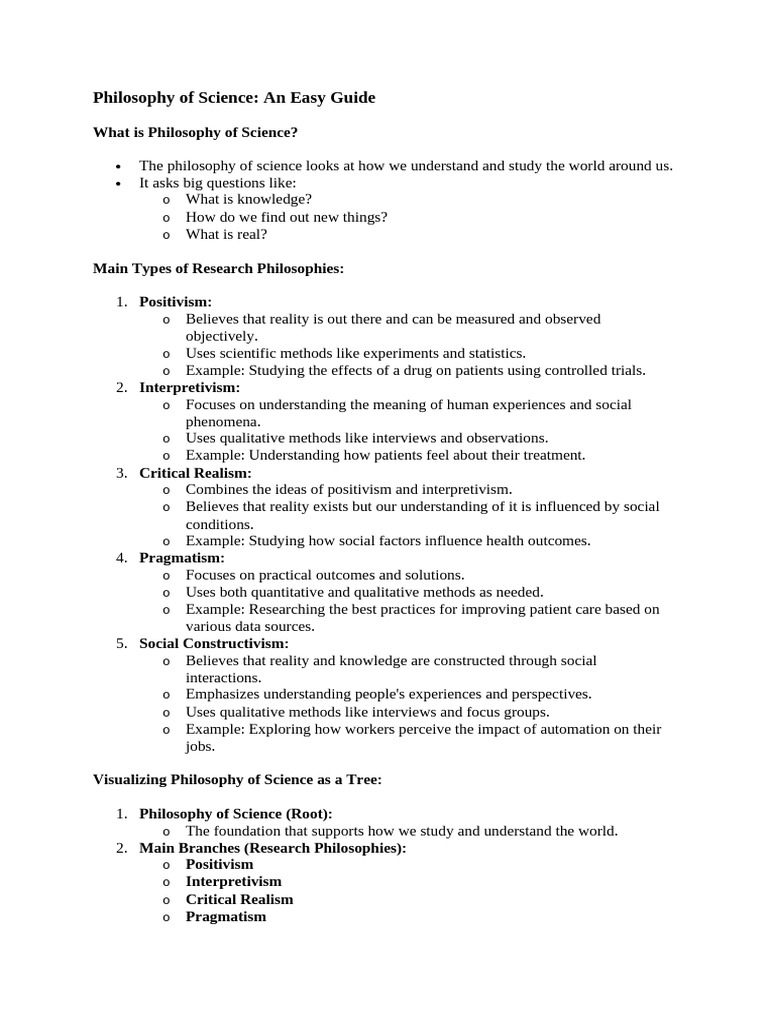 Philosophy of Science | PDF | Qualitative Research | Philosophy Of Science