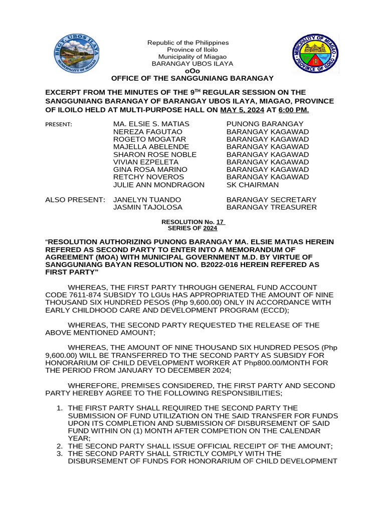 2024 Teacher Roxane Resolution | PDF