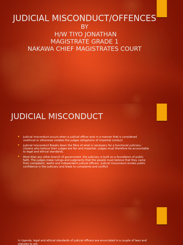 Judicial Misconduct - Offences | PDF | Corruption | Bribery