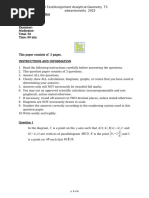 Grade 10 Analytical Geometry Exercises | PDF | Rectangle | Analytic ...