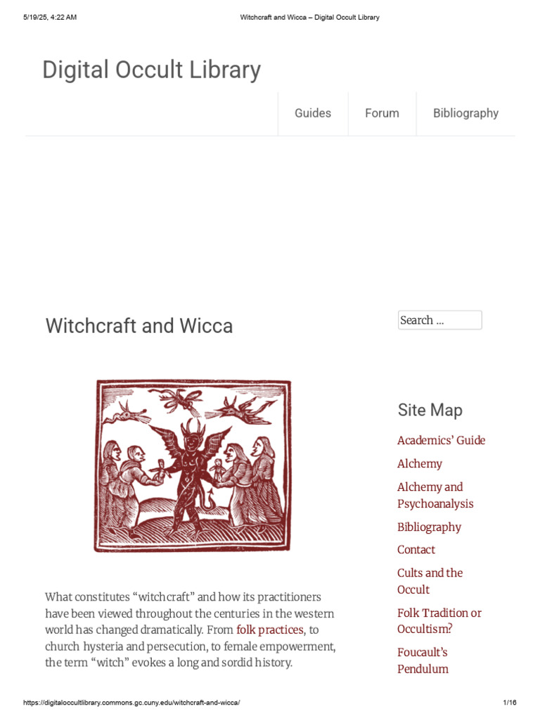 History of Witchcraft and Wicca | PDF | Witchcraft | Wicca