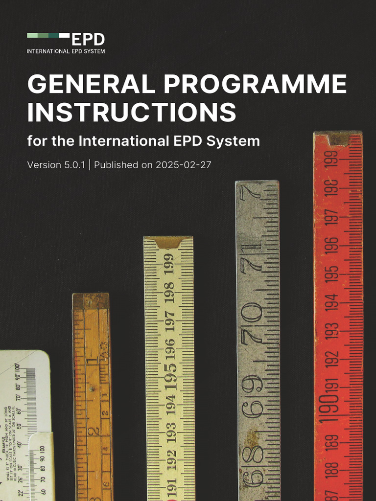 International EPD System Guidelines | PDF | Verification And Validation ...