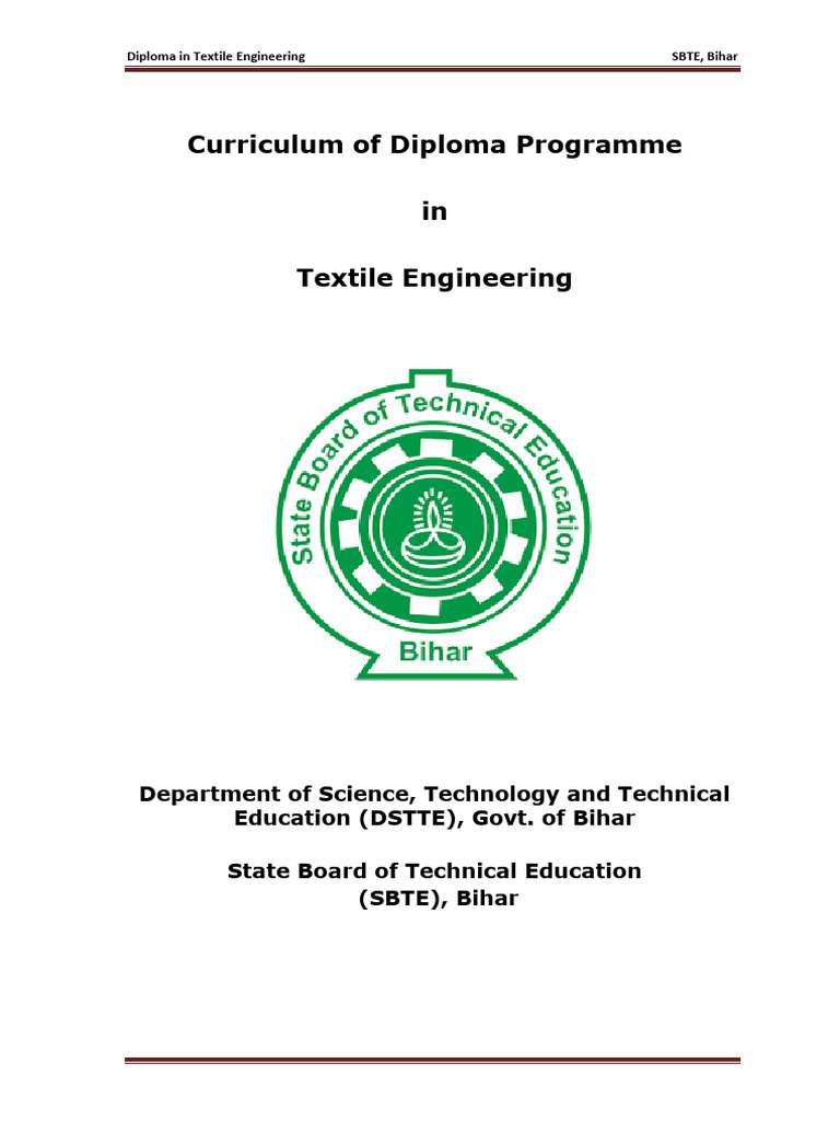 Textile Engineering | PDF | Educational Assessment | Textiles