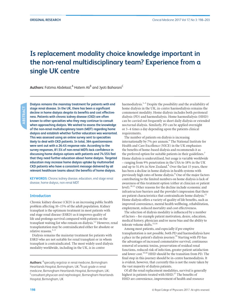 Is Replacement Modality Choice Knowledge Important in The Non - 2017 ...