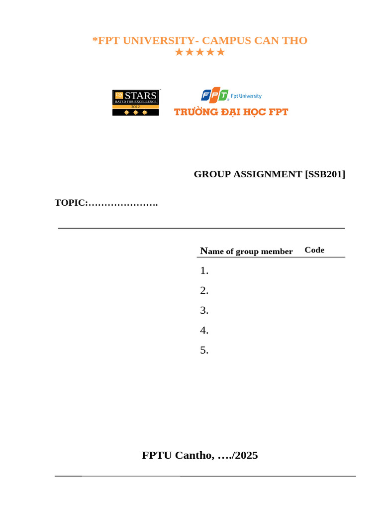 Group Assignment 2 Guideline - SSB | PDF