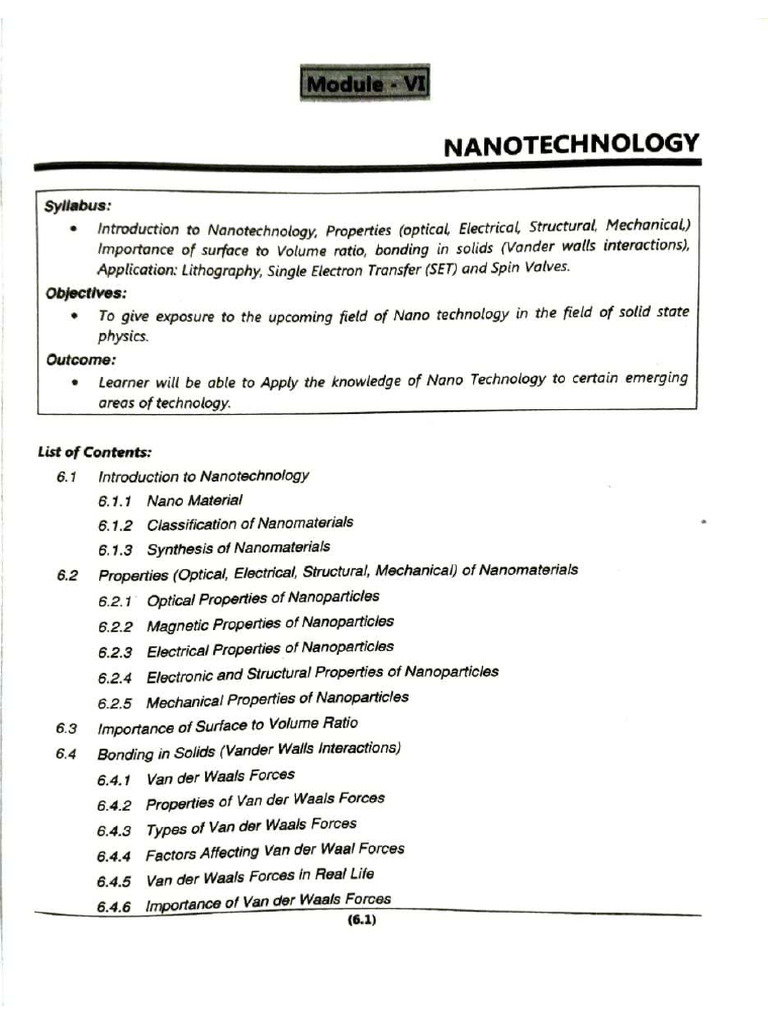 Nanotechnology | PDF