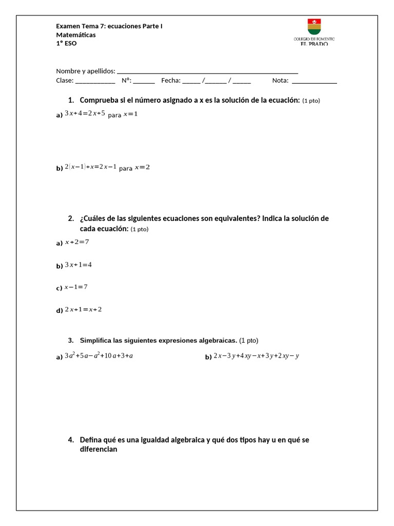 Ex. Tema 7 - 1D | PDF