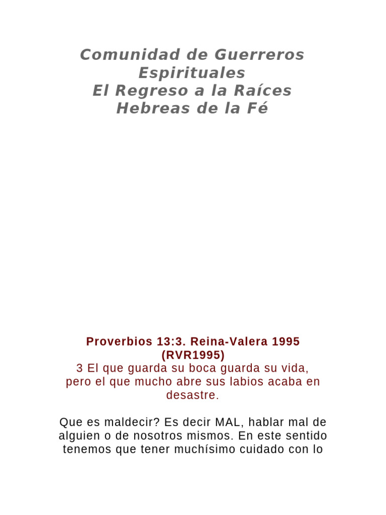 Maldiciones Impuestas | PDF | Jacob | Tetragrammaton