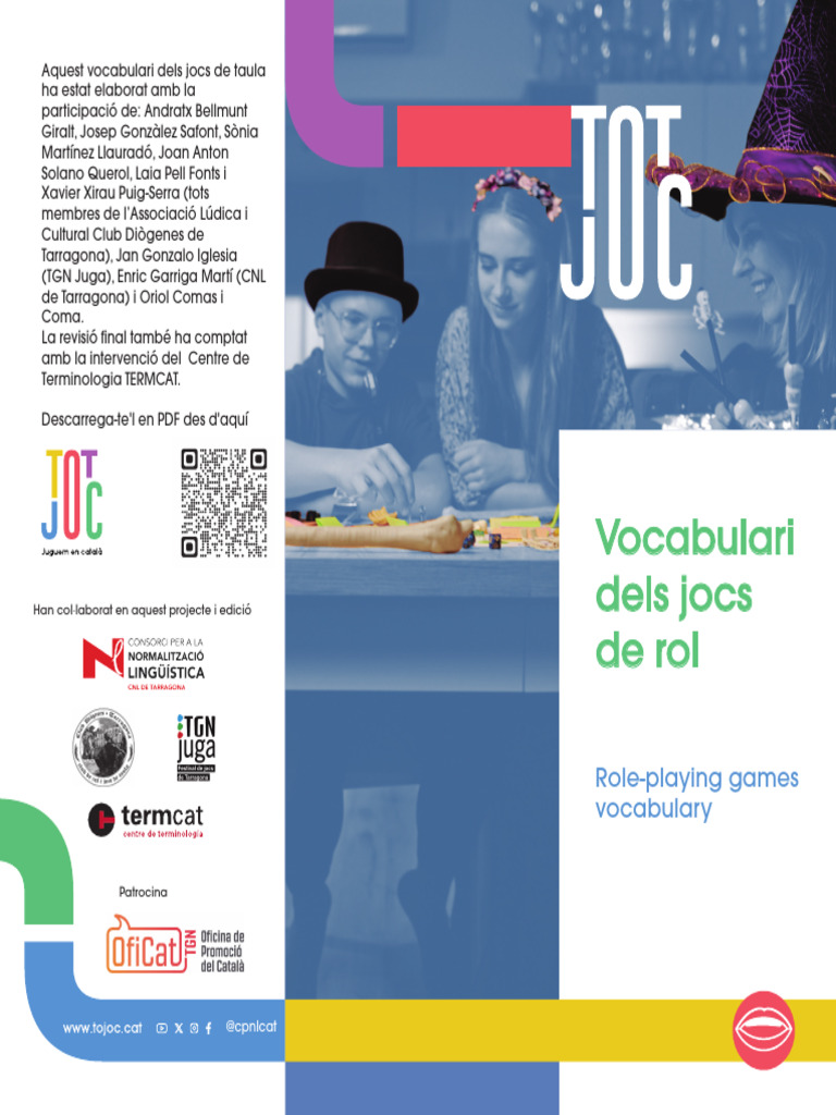 Díptic Vocabulari Dels Jocs de Rol-04 | PDF
