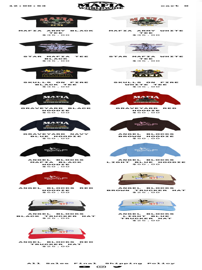 Mafia Army Apparel Collection | PDF