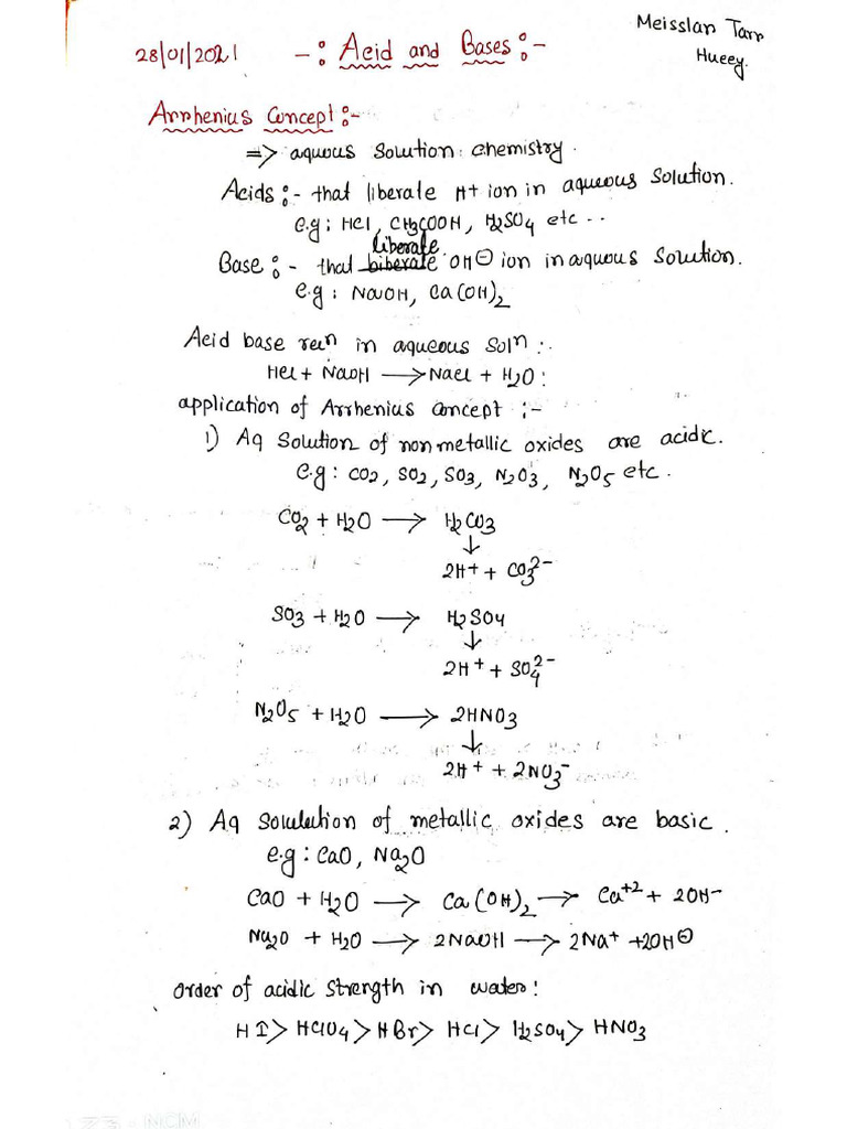 Acid Base Jchem | PDF