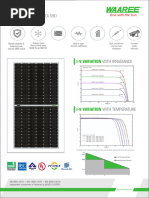 Waree Panels Data Sheet | PDF | Sustainable Technologies | Electricity
