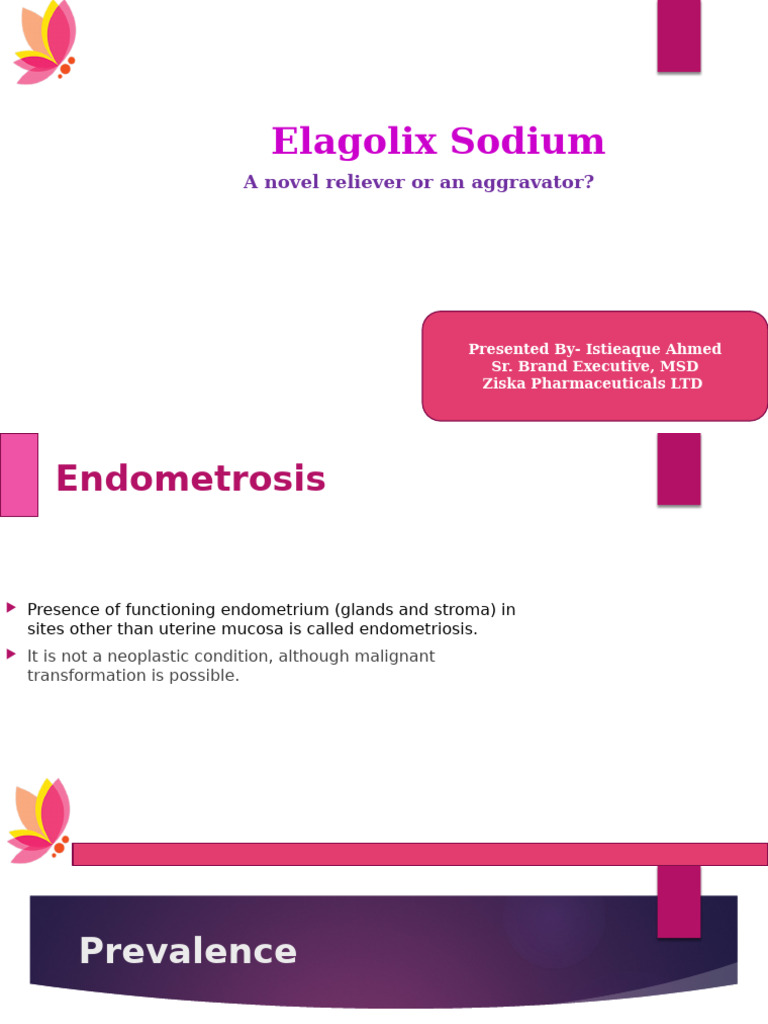 Elagolix Sodium | PDF | Medical Specialties | Gynaecology