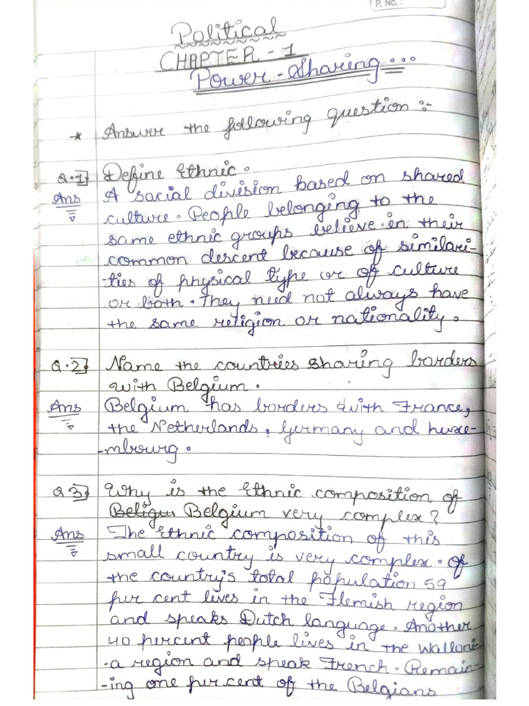 Ss Chapter-3 Power Sharing Notes. | PDF