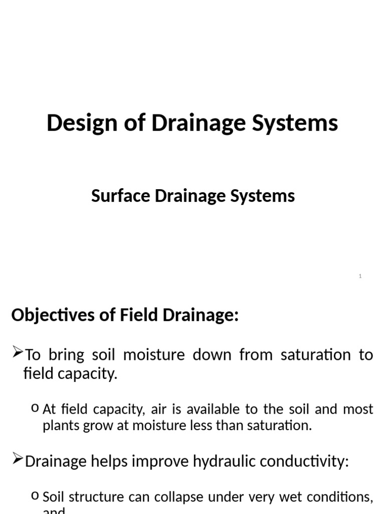 Design of Surface Drainage Systemsk | PDF | Drainage | Soil
