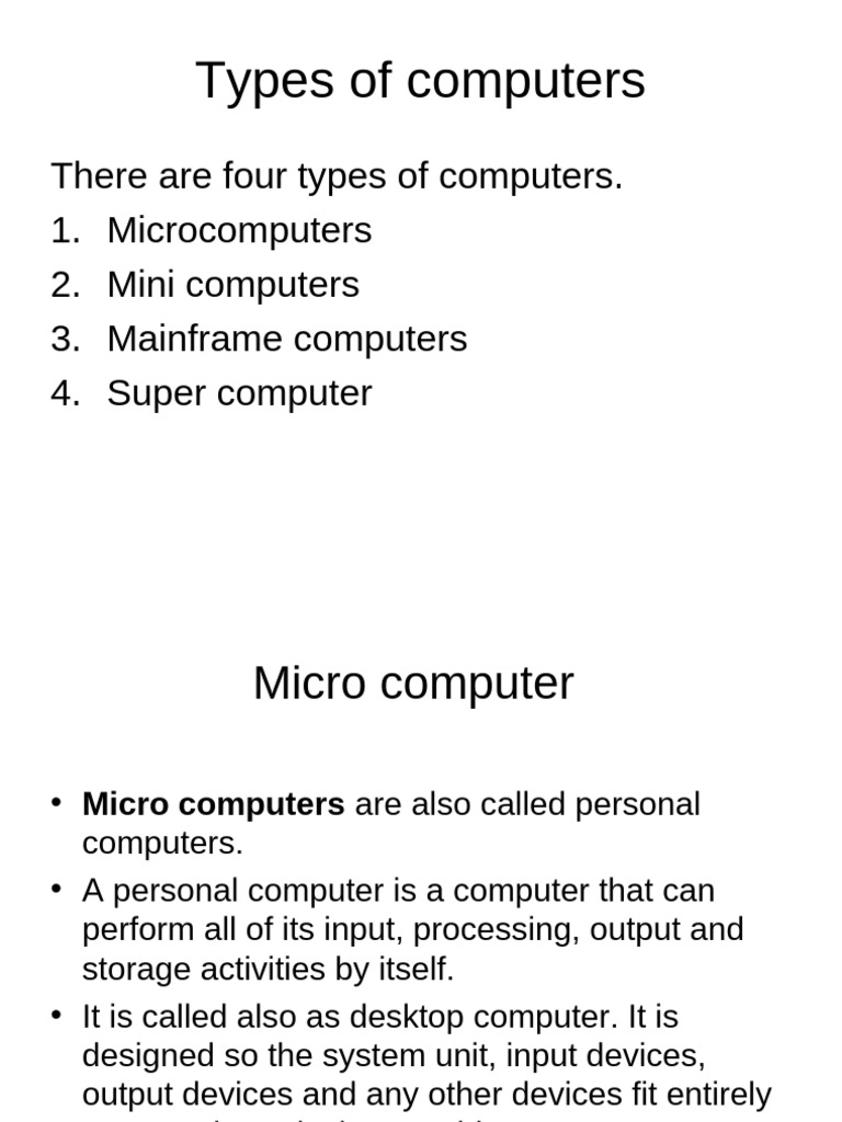 Categories of Computers | PDF | Personal Digital Assistant | Personal ...