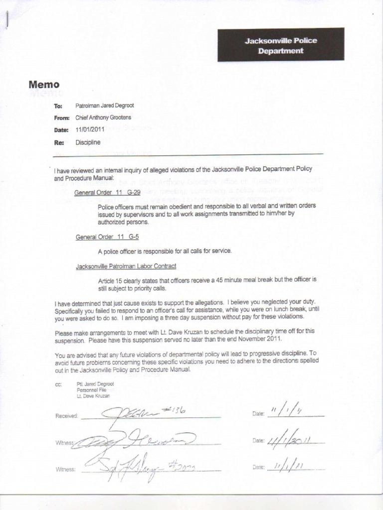 Officer Degroot-Failure To Respond | PDF | Violence