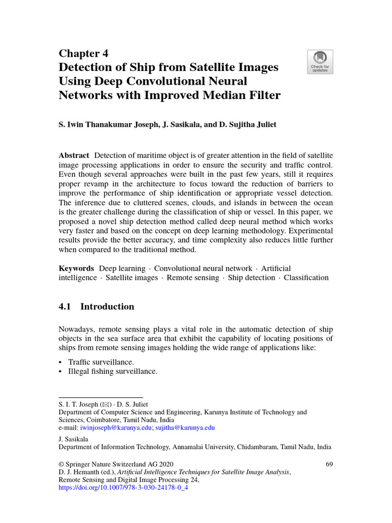C1 - Application - Detection of Ship From Satellite Image Using Deep Learning | PDF | Image ...