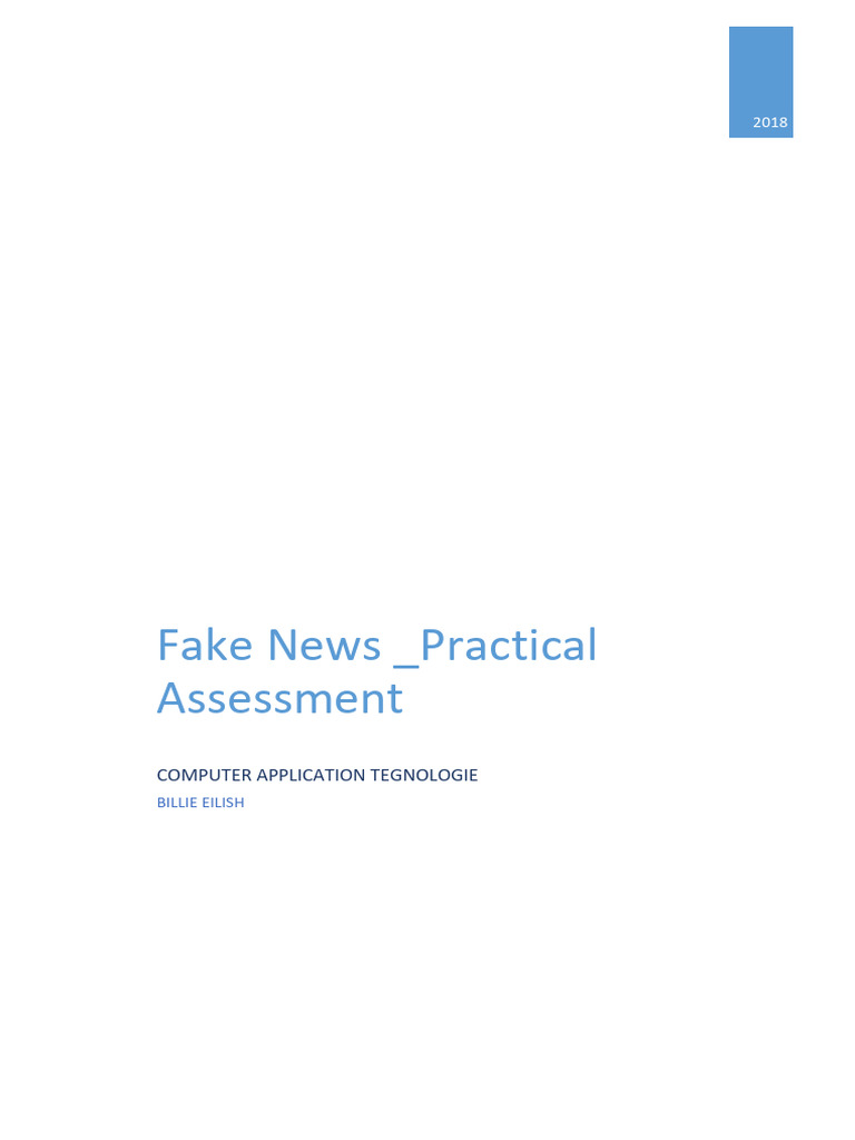 PAT PHASE 1 and 3 REPORT EXAMPLE - 2018 | PDF | News | Spreadsheet