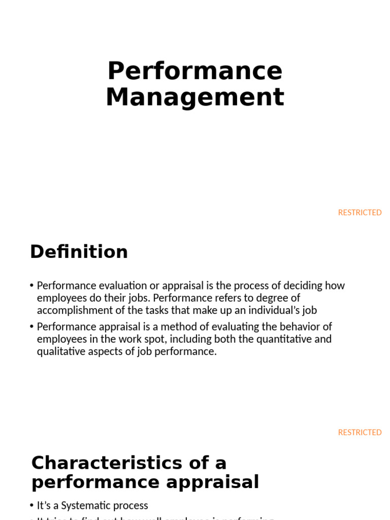 Performance Appraisal Methods Explained | PDF | Performance Appraisal ...