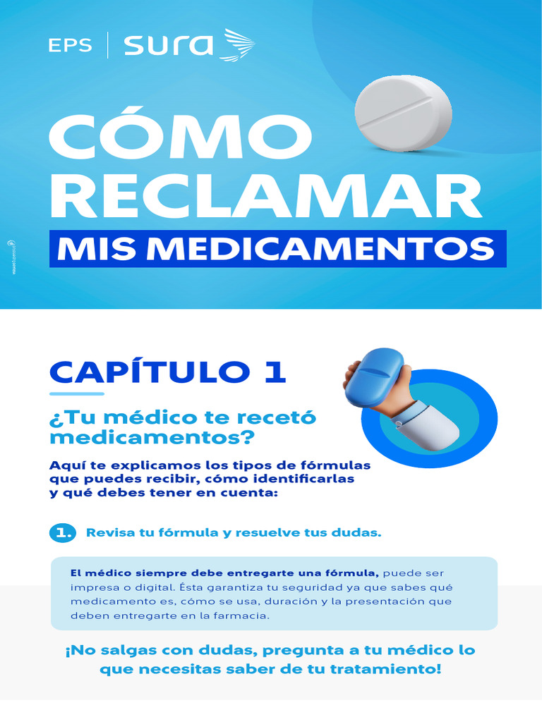 Cómo Reclamar Medicamentos en SURA | PDF | Medicamentos con receta ...