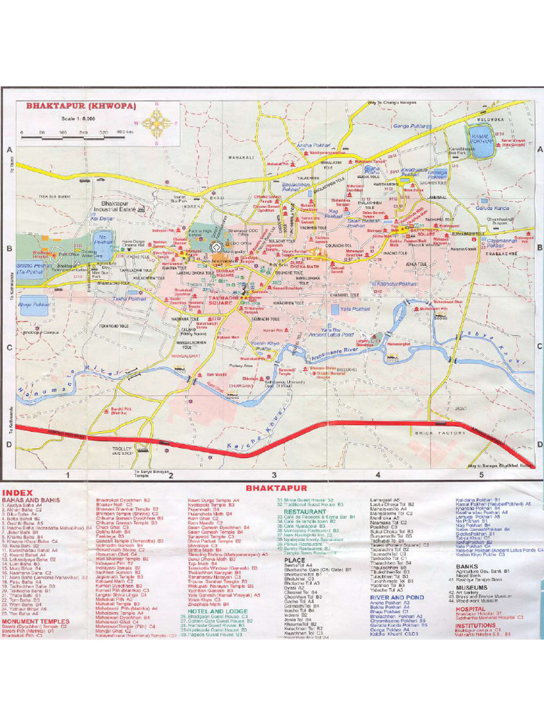 Map Bhaktapur City | PDF