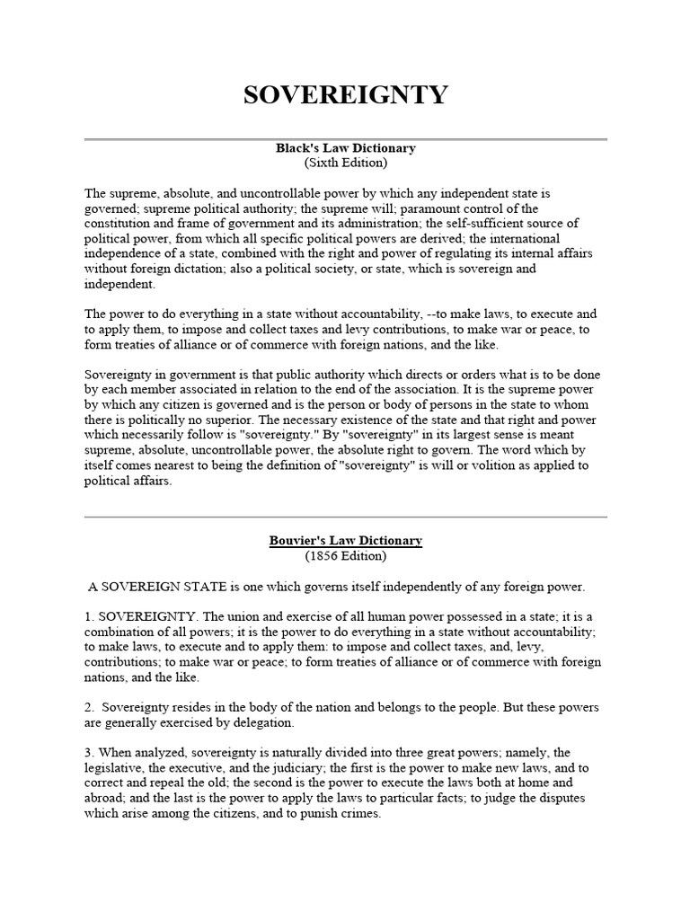 Understanding Sovereignty in Law | PDF | Sovereignty | Treaty