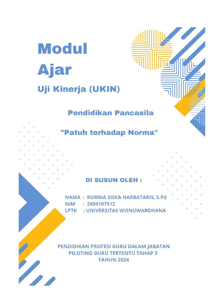 MODUL AJAR Norma | PDF