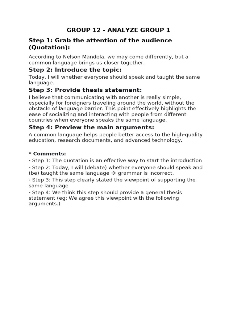 Group 12 - Analyze Group 1 | PDF