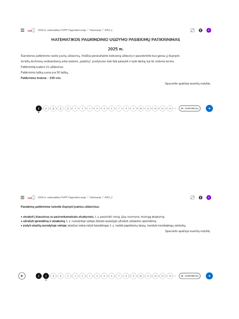 Info Skaidres PUPP Matematika | PDF