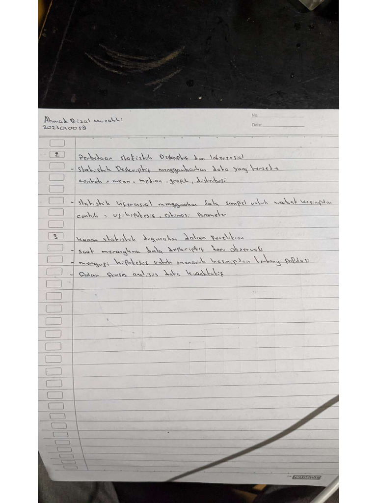 Uts Statistik Ahmad Rizal | PDF