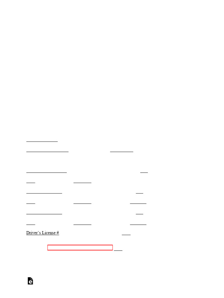 Credit Report Authorization Form | PDF