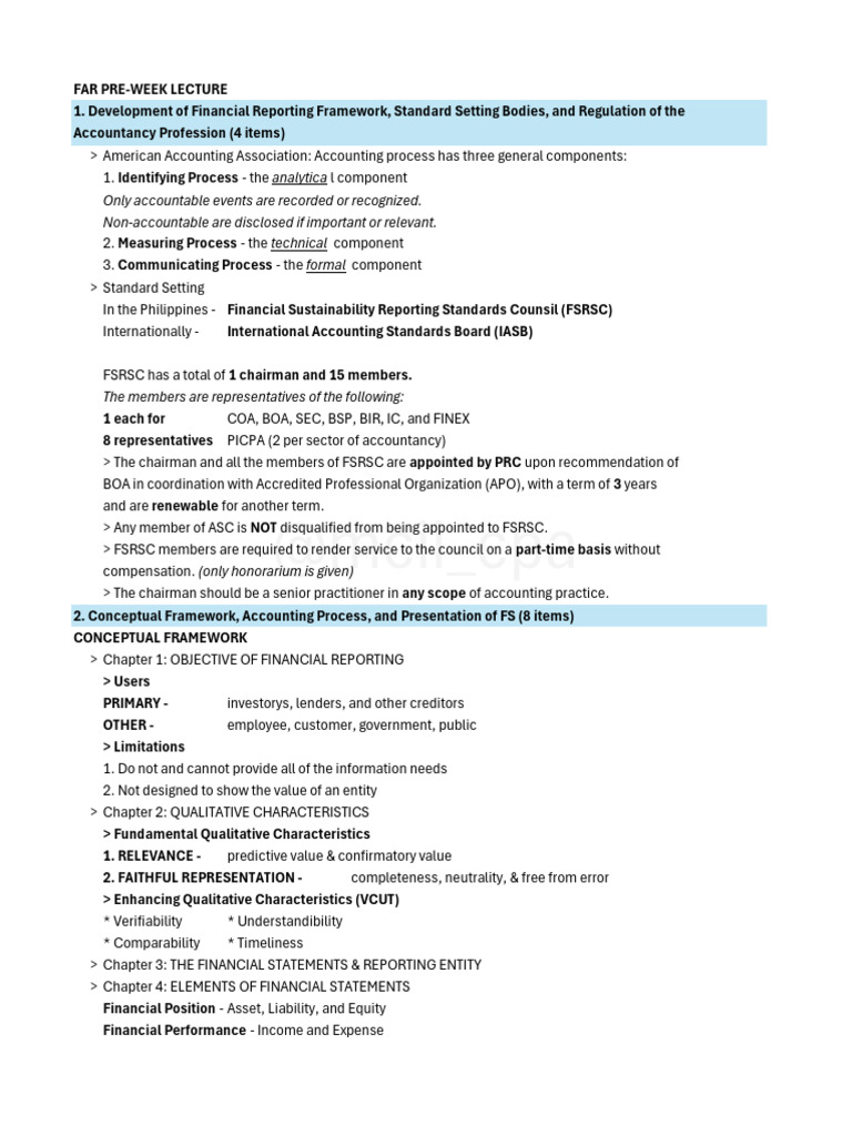 Financial Reporting Framework To Non-Financial Asset | PDF ...