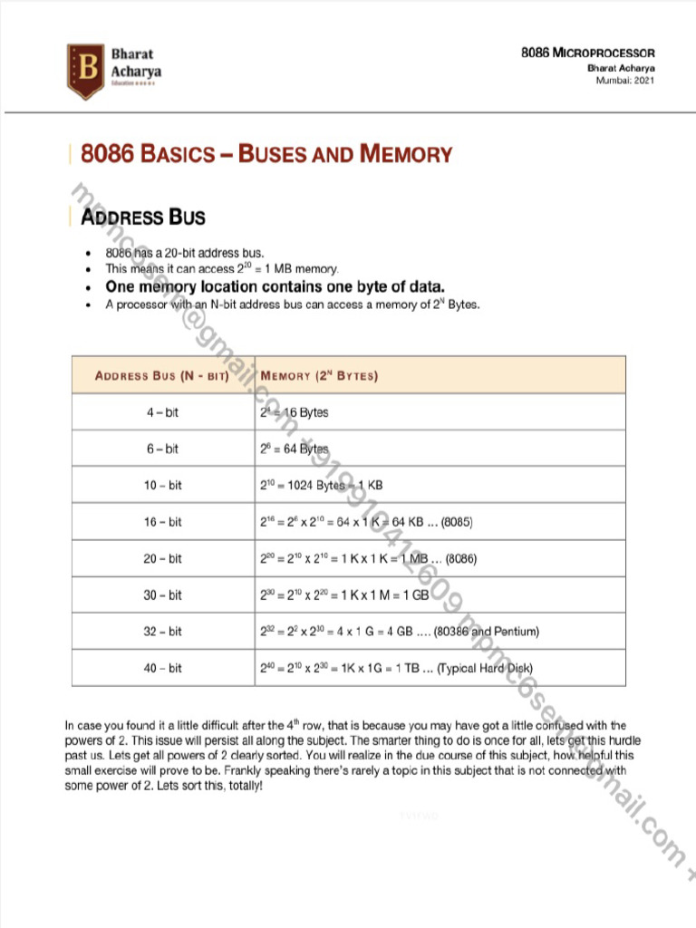 8086 Basics | PDF