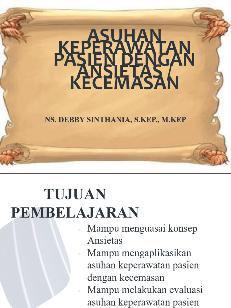 P.7 Asuhan Keperawatan Pasien Dengan Ansietas-Kecemasan | PDF
